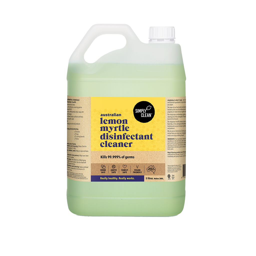 SimplyClean Disinfectant Cleaner 5L - Lemon Myrtle – Kind Regards