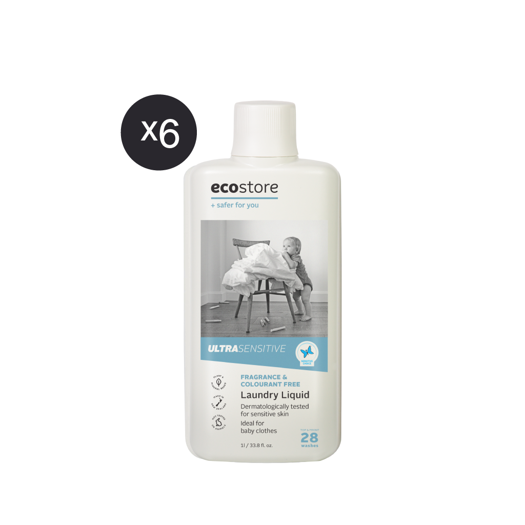 ecostore Laundry Liquid 1L x 6 - Ultra Sensitive | Kind Regards
