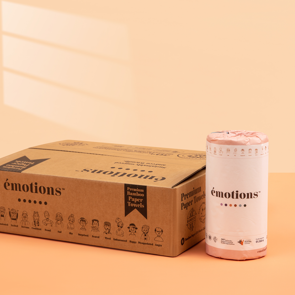 emotions 100% Bamboo Paper Towel – 6 Double Length Rolls – Kind Regards