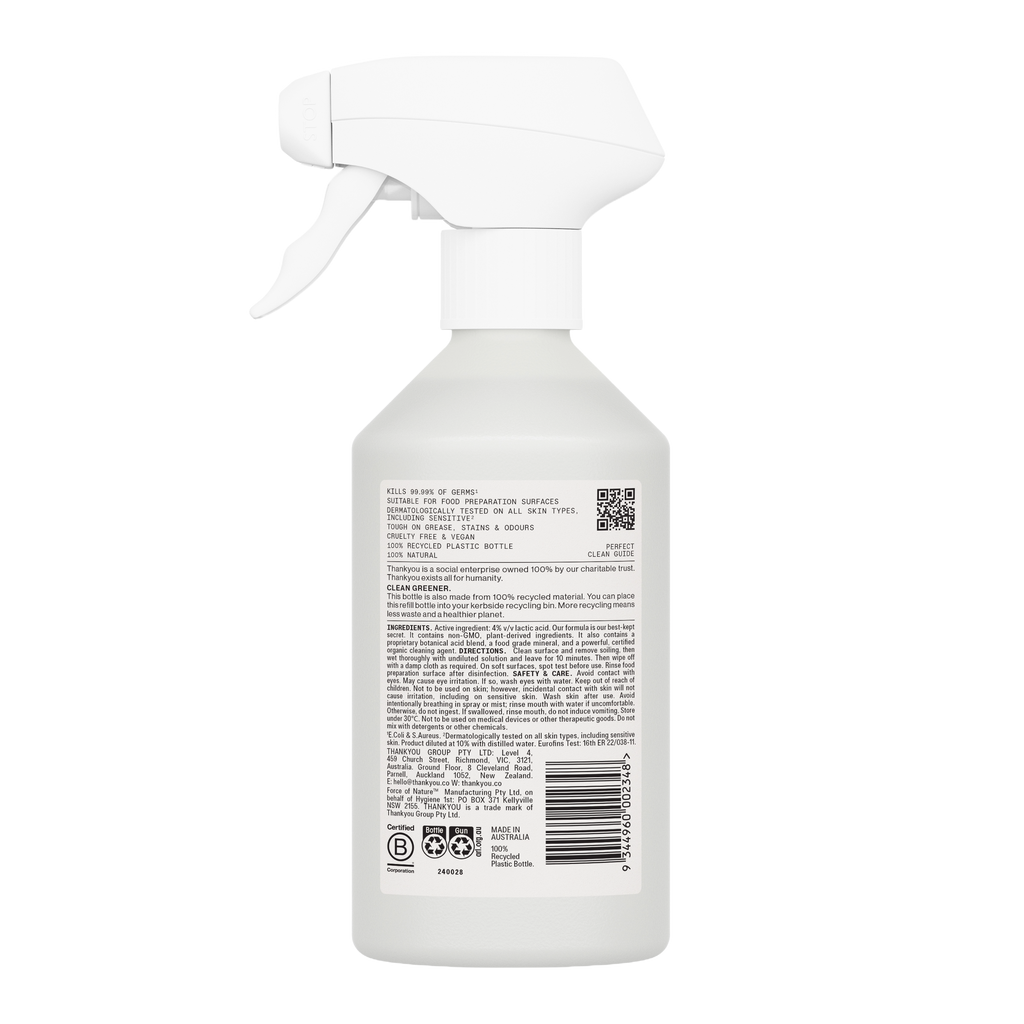 Thankyou Universal Cleaner 500ml x 3 - NEW Fragrance Free – Kind Regards