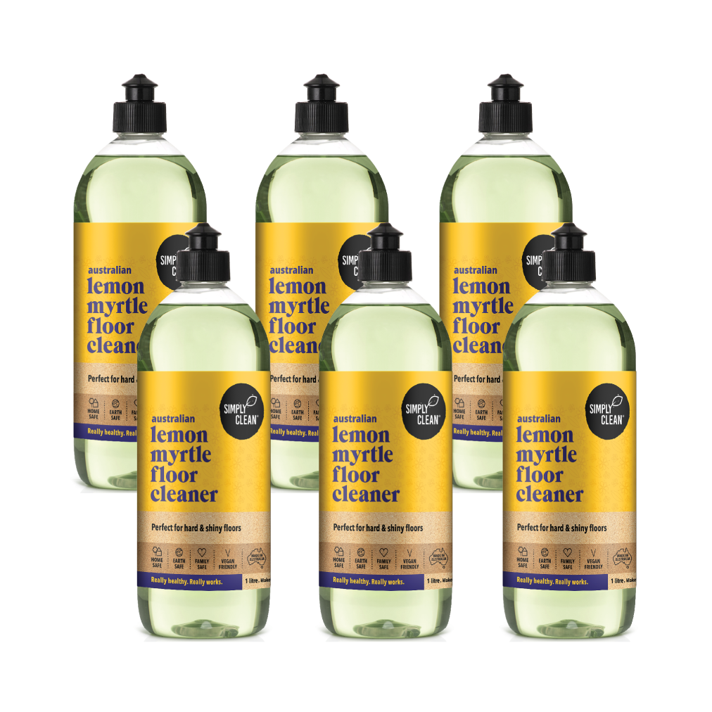 SimplyClean Floor Cleaner Concentrate 1L x6 - Lemon Myrtle – Kind Regards