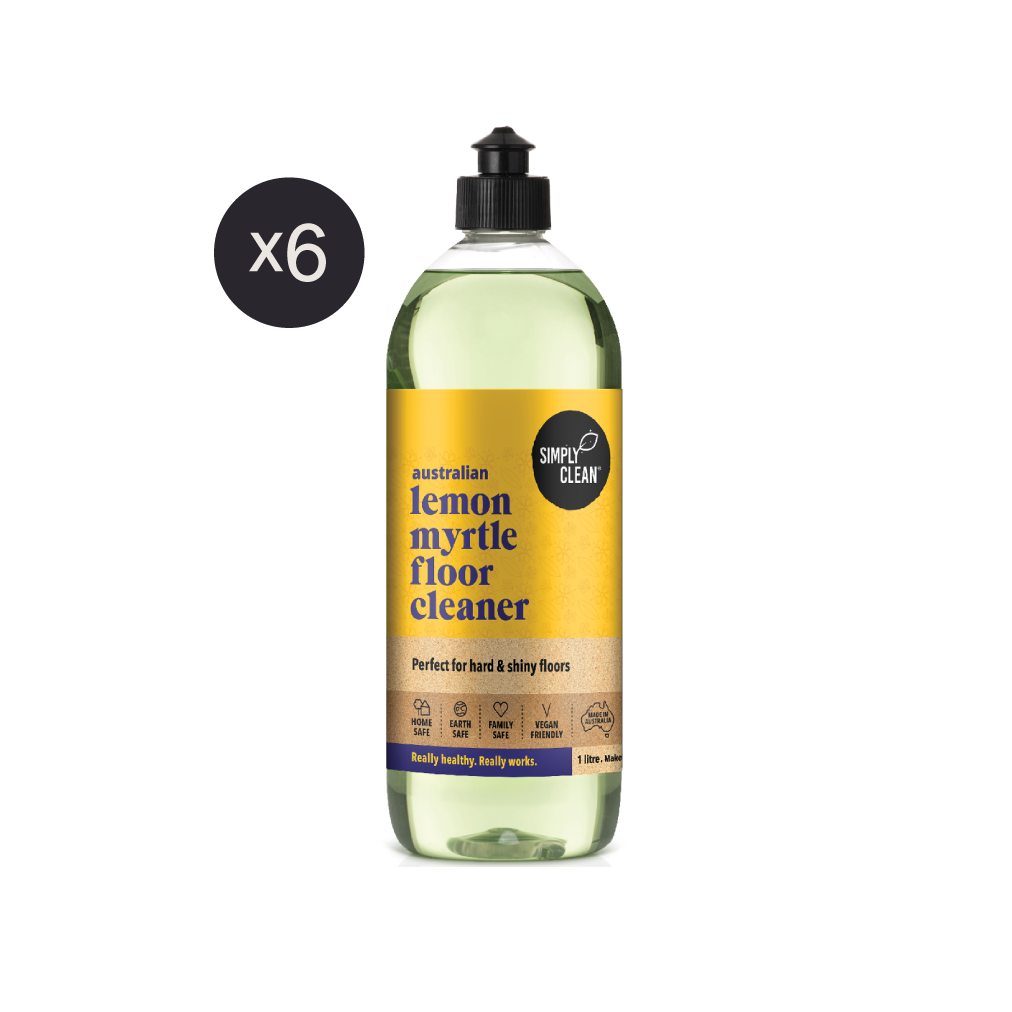 SimplyClean Floor Cleaner Concentrate 1L x6 - Lemon Myrtle – Kind Regards