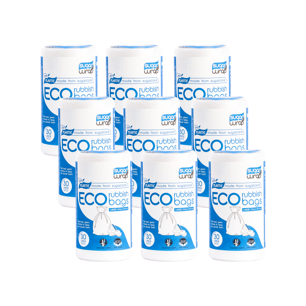 SugarWrap Eco Garbage Bags – Large x9 rolls – Kind Regards